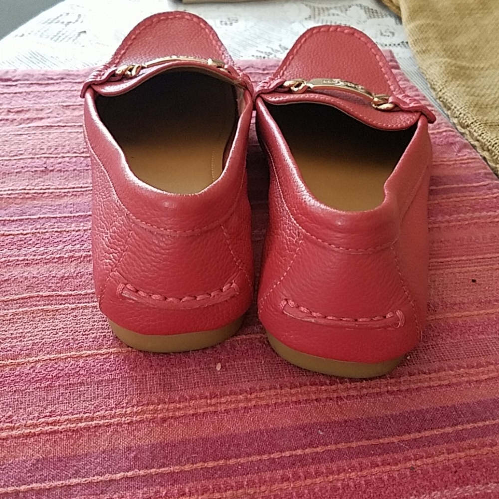 Coach Leather Driving Moccasins - Gem